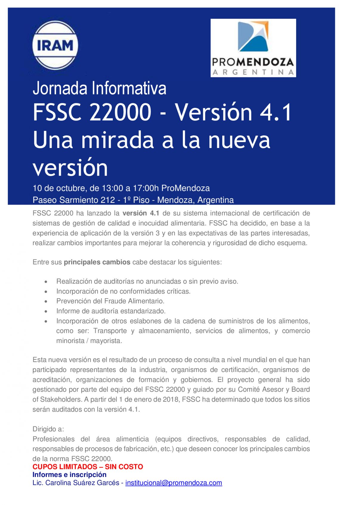 ISO – ProMendoza